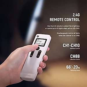 NEEWER 100W LED Video Light, 5600K Bowens Mount Continuous Lighting Kit with Stand, Softbox, CRI 97+,TLCI 97+ 11000Lux/m with 2.4G Remote for Video Recording,Wedding,Outdoor Shooting,YouTube (CB100)