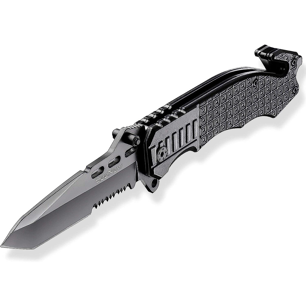 Seenew Outdoor Survival Pocket Knife Perfect for Work Hiking Camping（Large gift box）