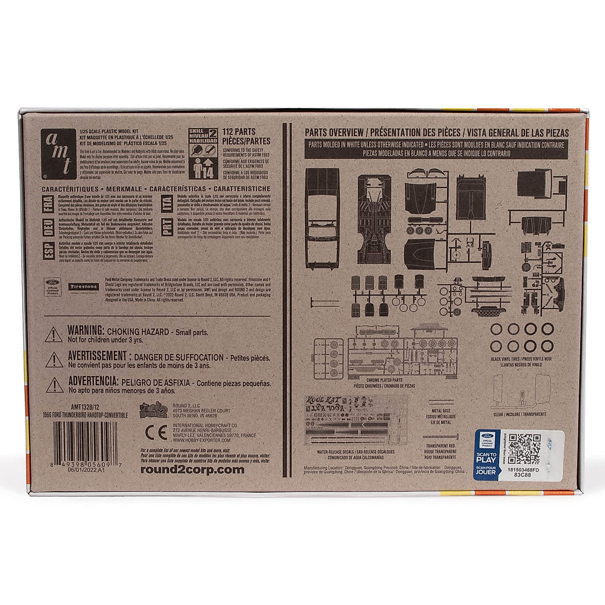 AMT 1966 Ford Thunderbird Hardtop/Convertible 1:25 Scale Model Kit