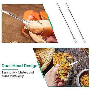 Aemygo 26 Pcs Seafood Tools Set Include Crab Crackers, Seafood Scissors, Lobster Sheller, Crab Hammer,and Shellfish Forks,Nutcracker Nut Cracker Set