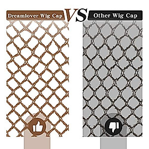 Dreamlover Mesh Wig Cap, Nude Wig Hair Caps for Women, 3 Pieces