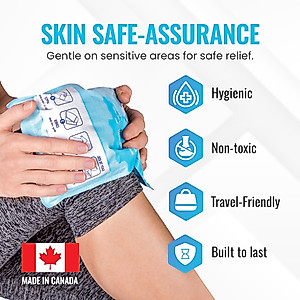 ICEWRAPS 4x7 Instant Cold Pack - Bulk Box of 50 | Cold Compress Instant Ice Pack for Emergency | Disposable Ice Packs for Injuries | Instant Breakable Ice Packs for First Aid and Sports