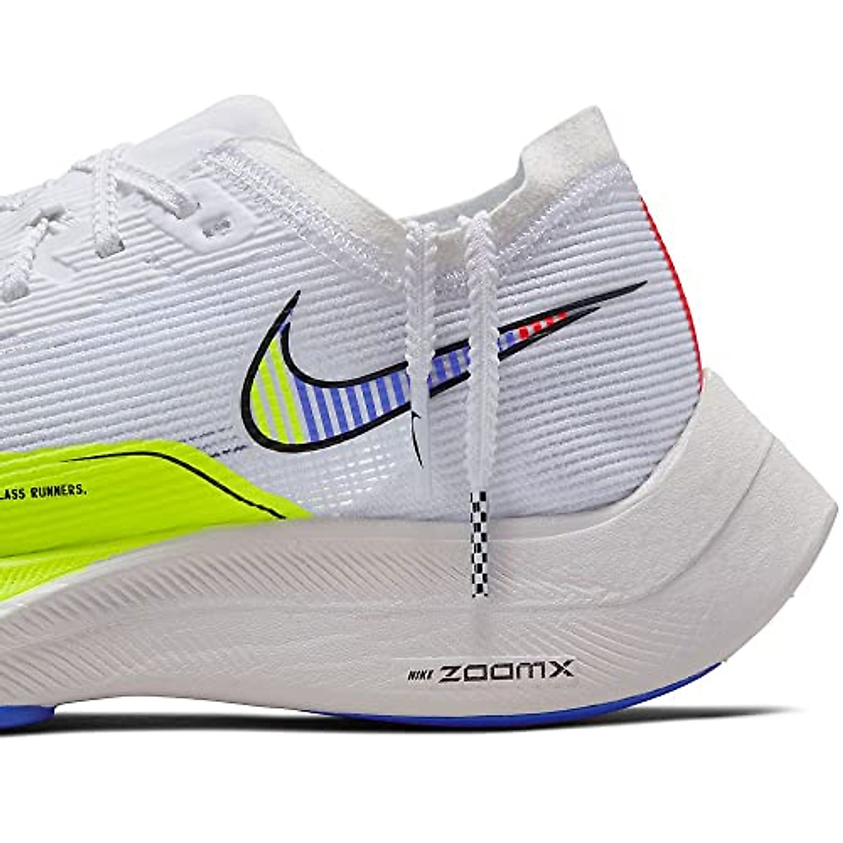 Women's ZoomX Vaporfly Next% 2 - Size 8 US - White/Black Volt Racer-Blue
