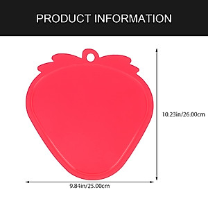 CALLARON Small Cutting Boards Strawberry Shaped: Kids Chopping Boards Fruit Vegetable Pasta Board 2pcs Serving Storage Tray for Pretend Play Cooking Baking