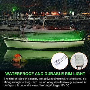 LED Boat Strip Lights, 16.4Ft Remote Control Boat Lights, 16 Color Change, Waterproof Boat Interior Light, Boat Deck Light, Bright at Night, Good for Pontoon Boat, Bass Boat, Fishing Boat,Yacht,Vessel