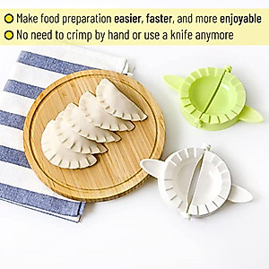 BTaT- Dough Press Set, 3 Pack, Empanada Press, Dough Press, Dumpling Press, Hand Pie Press, Mini Pie Press, Hand Pie Maker, Meat Pie Cutter, Pie Press, Pastry Press, Turnover Press, Mother's Day Gift