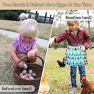 Aurya Kids Egg Apron, Chicken Eggs Collecting Gathering Holder Apron, Hen Duck Goose Eggs Holder Apron for Children