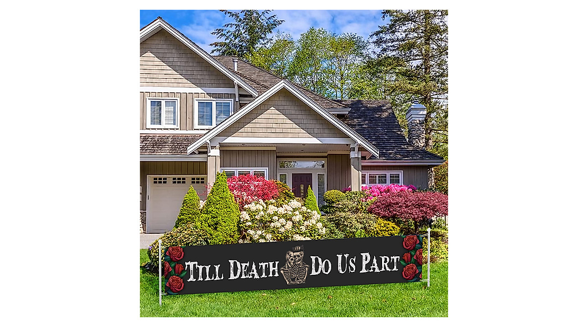 Till Death Do Us Party Large Banner for Weddings & Events