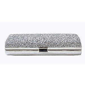 Covelin Women's Handbag Envelope Rhinestone Evening Clutch Bag Hot Silver