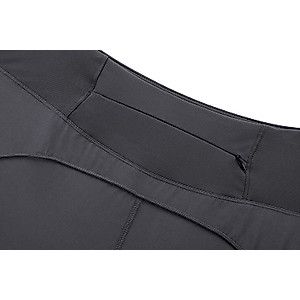 Women's Lightweight Running Shorts with Mesh Linner 3" WOD Workout Athletic Shorts for Women with Phone Pocket Dark Gray