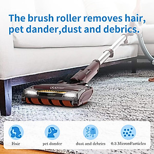 Amyehouse Hepa Foam & Felt Filter Brushroll Replacement Kit for Shark Rotator Professional Lift-away DuoClean Vacuum ZU780 ZU782 ZU785, Replaces Part # 1395FC831 & Xff500 & Xhf500