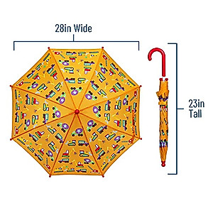 Wildkin Kids 15 Inch Backpack and Umbrella Bundle for On-The-Go Comfort (Under Construction)