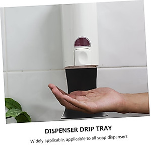 NOLITOY 4 Pcs Water Tray Bathroom Drip Tray Bark Hand Dispenser Foam Hand Soap Dispenser Electric Foam Soap Dispenser Catch All Soap Dispenser Trays Wall Dispensing Tray Household Plastic