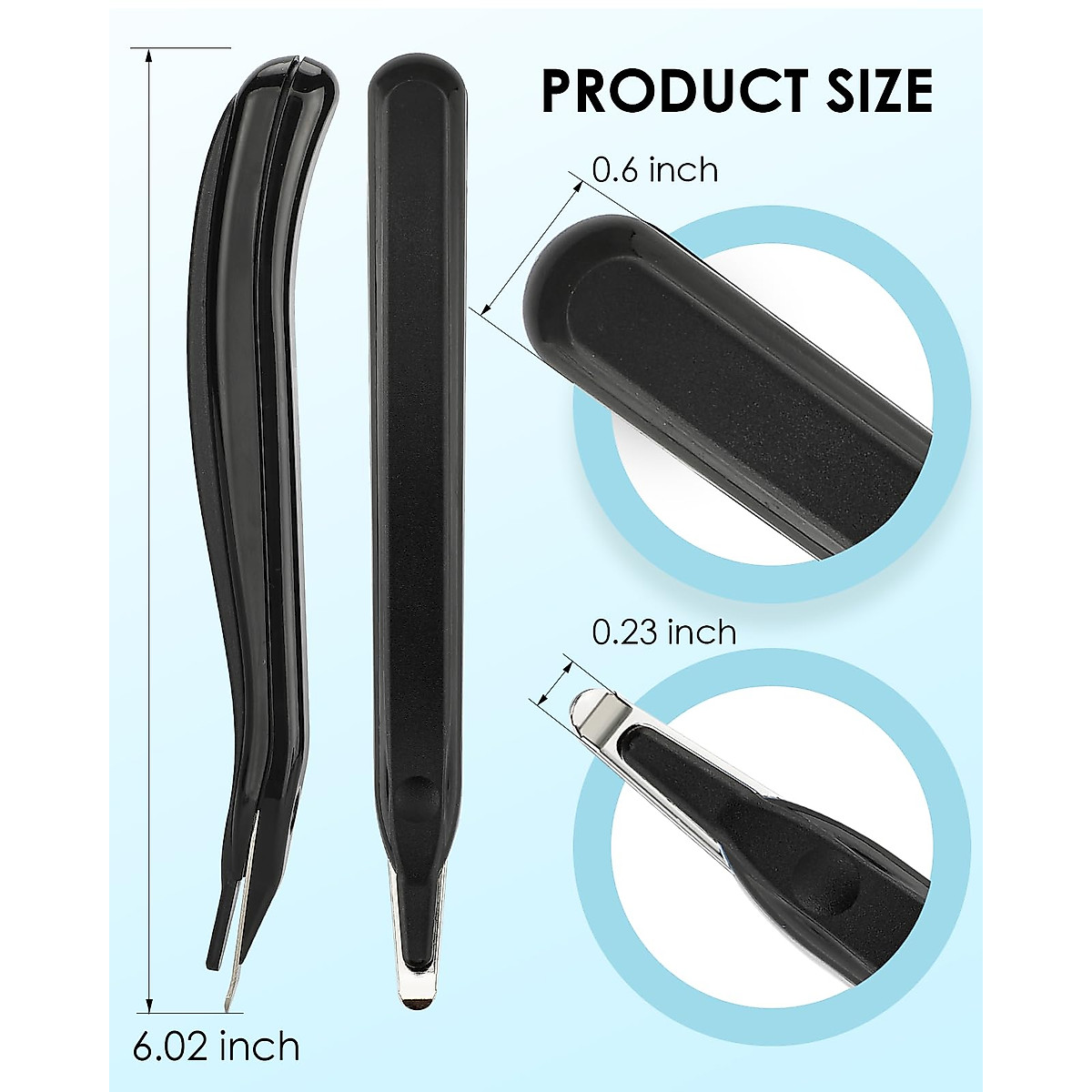 KTRIO Staple Remover Professional Magnetic Easy Staple Removers Stapler Remover Staple Remover Tool Staple Puller Remover Staple Pullers for Office, School and Home, 3 Pack Black