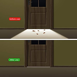 Emoly Under Door Draft Stopper,Improved Adjustable Double Draft Noise Blocker Sweep，Adjustable 32 to 38" for Sound Dust Proof (White)