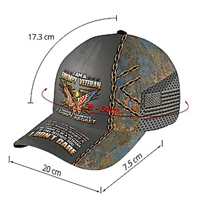 V VIBEPY Veteran Cap, Vietnam Veteran Cap, Veteran Gift, Soldier Cap, Veteran Day Gift, Veteran Cap, Veteran Hat, Veterans Hat, Us Veteran Baseball Cap, Memories Cap, Bald Eagle All Over Printed Cap