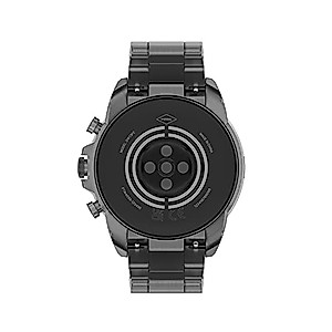 Fossil Unisex Gen 6 44mm Stainless Steel Touchscreen Smart Watch, Fitness Tracker, Color: Smoke (Model: FTW4059V)