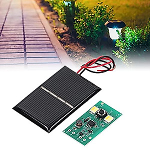 Jeanoko Solar Light Control Panel, Solar Lamp Control Board 1.2V Durable Constant Current Driving Charge Protection PCB 2 Set for Garden