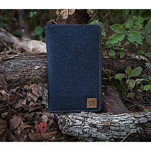 STS Ranchwear Women's Blue Bayou Collection Denim Zip Around BA Wallet Wristlet Clutch, One Size