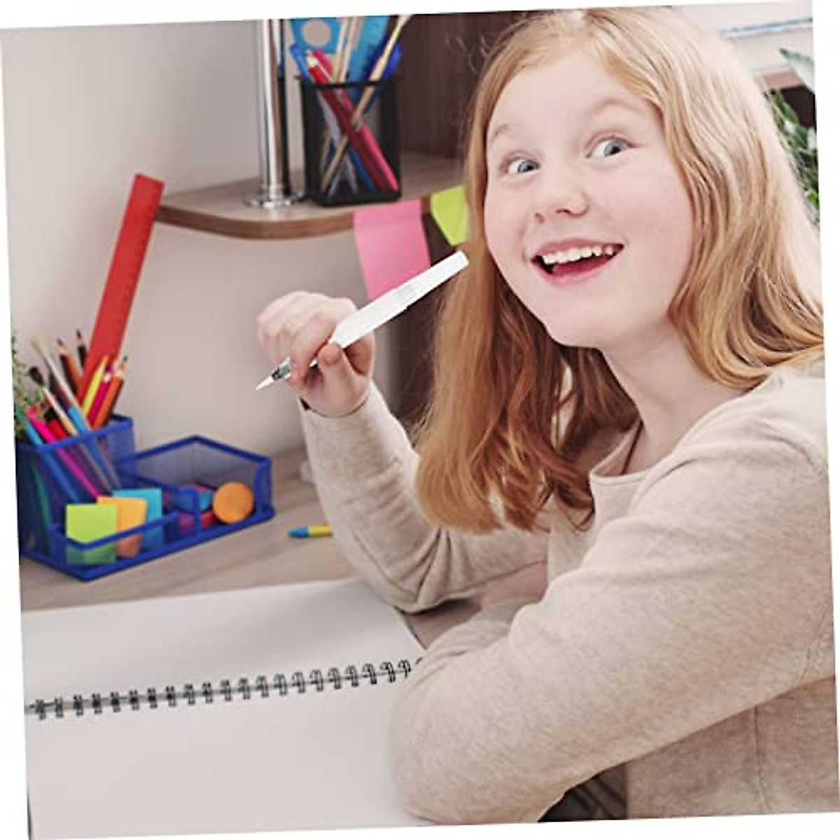 TEHAUX 6pcs Calligraphy Pen Set Oil Painting Brushes Oil Painting Set Watercolor Pens Brush Set Paint Brush Pens Water Brush Pen Set Water Color Brush Pens Water Coloring Brush Pen Pencil