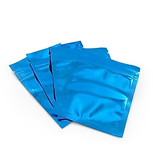 100 Pieces 3x4" Colorful Self Sealing Double-Sided Color Mylar Foil Flat Heat Sealable Bag Food Grade Storage Packing Pouches