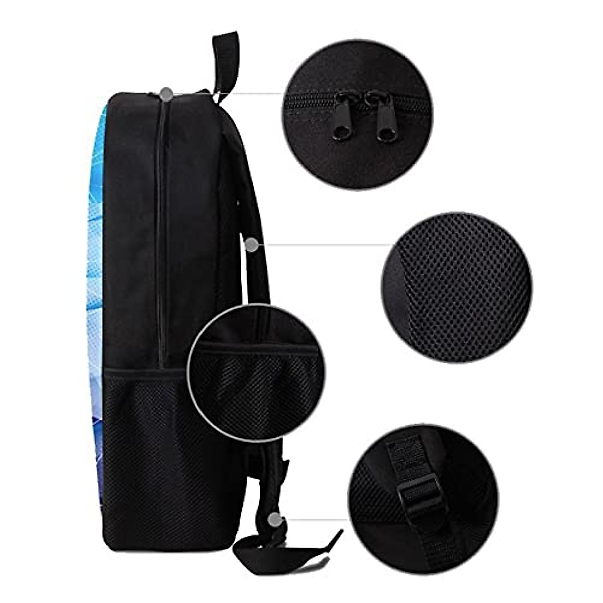 Ponxn DJ Music Backpack School Student Books Bag Laptop Notebook PC Shoulder Bag, mb
