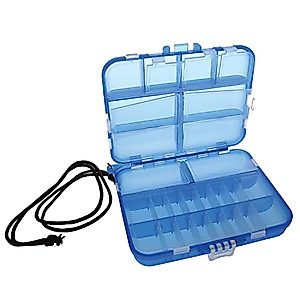 The Beadsmith Mini Travel Storage Box – 4.75 x 4.25 x 1.5 Inches – Storage Organizer with Multiple Compartments, Art Supply Organizers for Craft, Jewelry, Nail Art and More