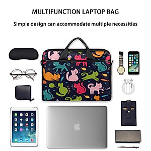 Warm Cats Laptop Computer Bag Waterproof Shoulder Messenger Bag 13-15 inch Durable Laptop Tote Bag with Shoulder Strap Handle Lightweight Crossbody Briefcase