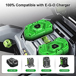 SUnMilY 5.0Ah Replacement for EGO 56V Battery, 56 Volt 5000mAh Compatible with EGO BA2800 BA4200T BA4200 BA1400 BA2800T BA5600T Lithium Ion Battery