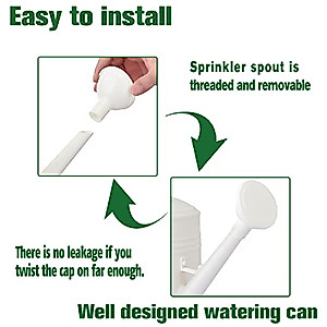 OKREK Watering Can Indoor Watering Cans for House Plants, Small Watering Can Indoor Plants, Plant Watering Can for Outdoor Plants Garden Flower (1/2 Gallon, White)