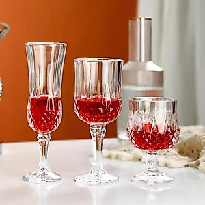 RYUHYF Red wine glass set, white wine glass set, medium 5.4 oz wine glasses, set of 3
