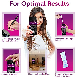 Nitroprusside, Ketones (Urinary, Non-Quant.) - Nurse Hatty Ketone Script Ketone Test Strips; URS-1K Ketone Test 250ct.