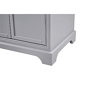 Elegant Kitchen and Bath 30 inch Single Bathroom Vanity Cabinet Set - Light Grey
