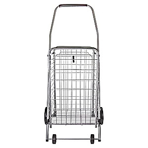 Faucet Queens 4 N Shop Cart Pop On Wheels for Quick Assembly, Silver