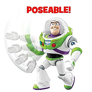 Mattel Toy Story 4 Movie Toys, Buzz Lightyear Talking Action Figure with Karate Chop Motion and 20 Phrases and Sounds