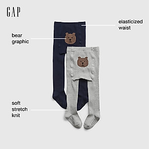 GAP baby girls Basic Tights, Navy Ny, 4-5T US