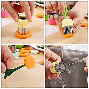 12 pcs Mini Cookie Cutters Vegetable Cutter Shapes Sets Fruit Stamps Mold