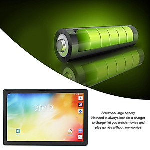 ICRPSTU for Android Tablet, Front Rear Camera 10.1in Screen Tablet for Home for Office (#1)