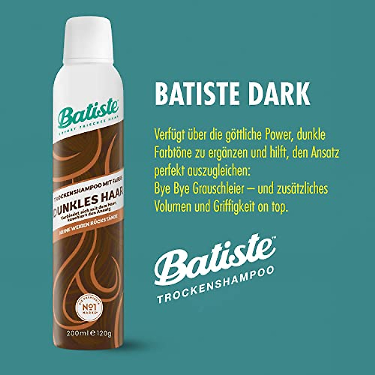 Batiste Dry Shampoo, Divine Dark, 4.23 Ounce