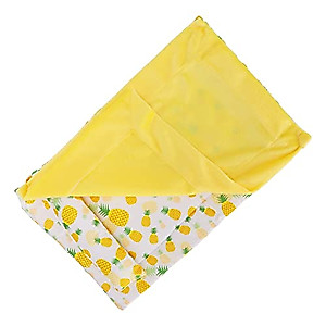 Evonecy A Warm and Snuggly Reptile with Bearded Dragon Bedding. A Soft Sleeping Bag for a Gecko Pineapple + Yellow Quilt