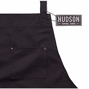 Hudson Durable Goods - Professional Grade Chef Apron - Black - 100% Cotton