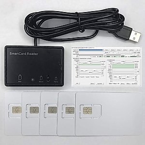 OYEITIMES LTE Cards Program kit SIM Card Tools SIM Card Reader Writer Programmer+5PCS Blank Programmable 4G LTE USIM Cards+5G Software Tools
