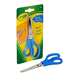 Crayola Scissors (Single Pack), 7" Blunt Tip Scissors For Kids, Back To School Supplies, Kids Arts & Crafts, Colors May Vary