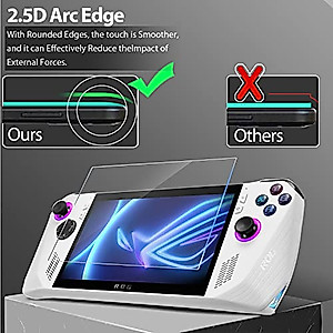 Ltezixal [3packs Screen Protector For Asus Rog Ally, Rog Ally Temperd Glass Screen Protector, Anti-Scratch, 9H Hardness,Anti-Fingerprint,Bubble Free Screen Protector for Rog Ally Handheld Game.