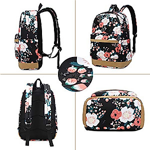 JIANYA School Backpack for Teen Girls School Bags Lightweight Kids Girls School Book Bags Backpacks Sets