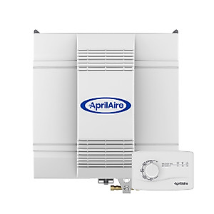 AprilAire 700M Whole-House Humidifier, Manual Fan Powered Furnace Humidifier, Large Capacity Whole-House Humidifier for Homes up to 5,300 Sq. Ft., White