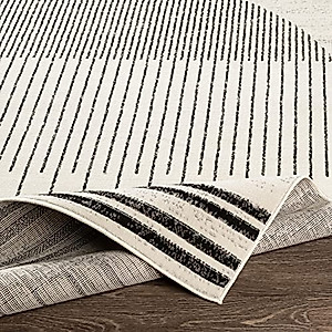 Mark&Day Area Rugs, 8x10 Neerbosch Modern Light Gray Area Rug, Gray/Black/White Carpet for Living Room, Bedroom or Kitchen (7'10" x 10')