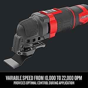 CRAFTSMAN Oscillating Tool Kit, 3-Amp, 14-Pieces, Corded (CMEW400)