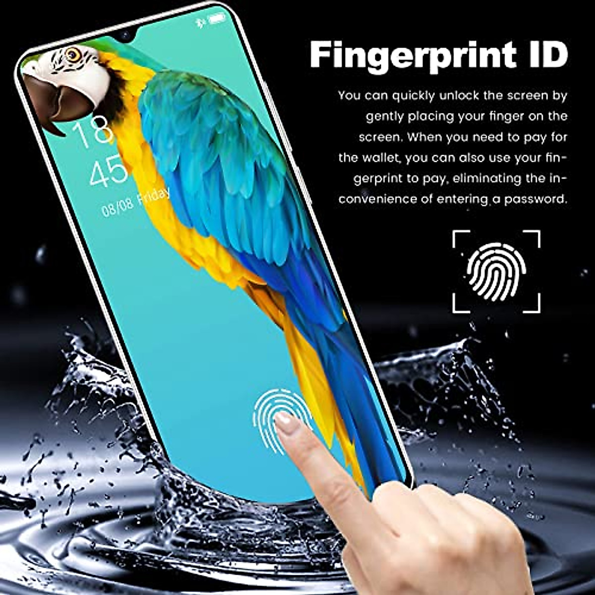 Unlocked Cell Phones, S22 Ultra 5G Android Smart Phone HD Full Screen Phone, 2+16GB RAM 6.53inch Touch Screen Dual SIM Mobile Cell Phone, Best for Father Childrens (White)