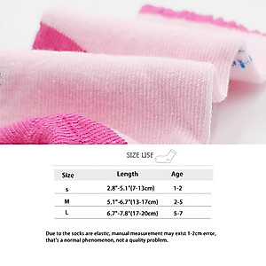 Zumou Toddler Kids Little Girls Cute Cotton Crew Socks 10 Pack Years (M (3-5T) / Toddler, Cute)